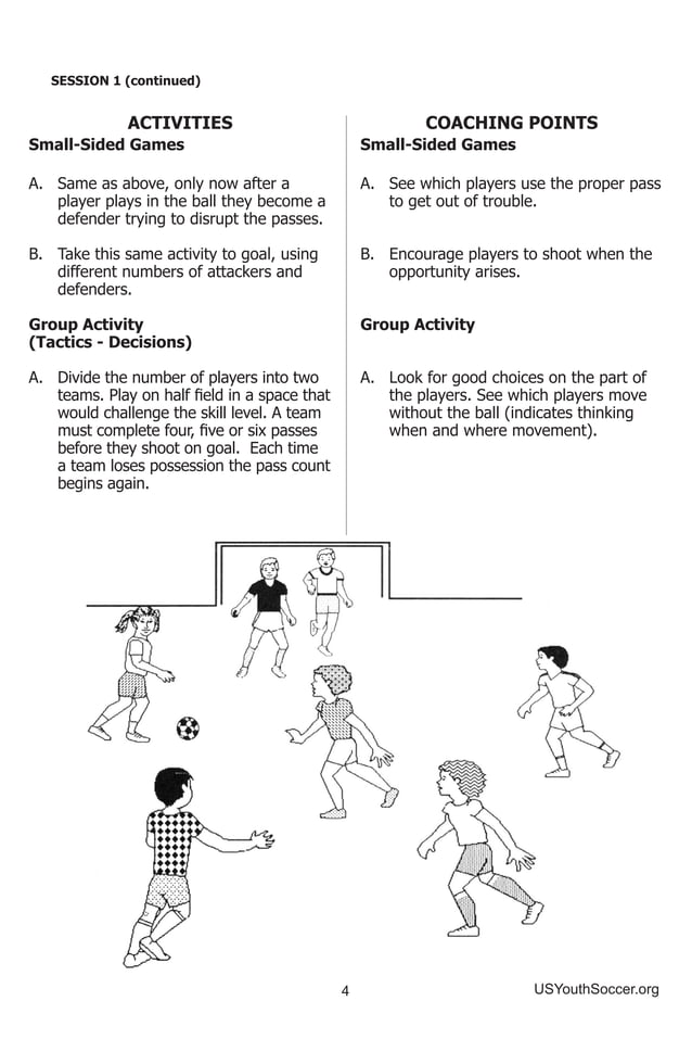 US Youth Soccer Practice Activities (U12) | PDF | Soccer | Sports