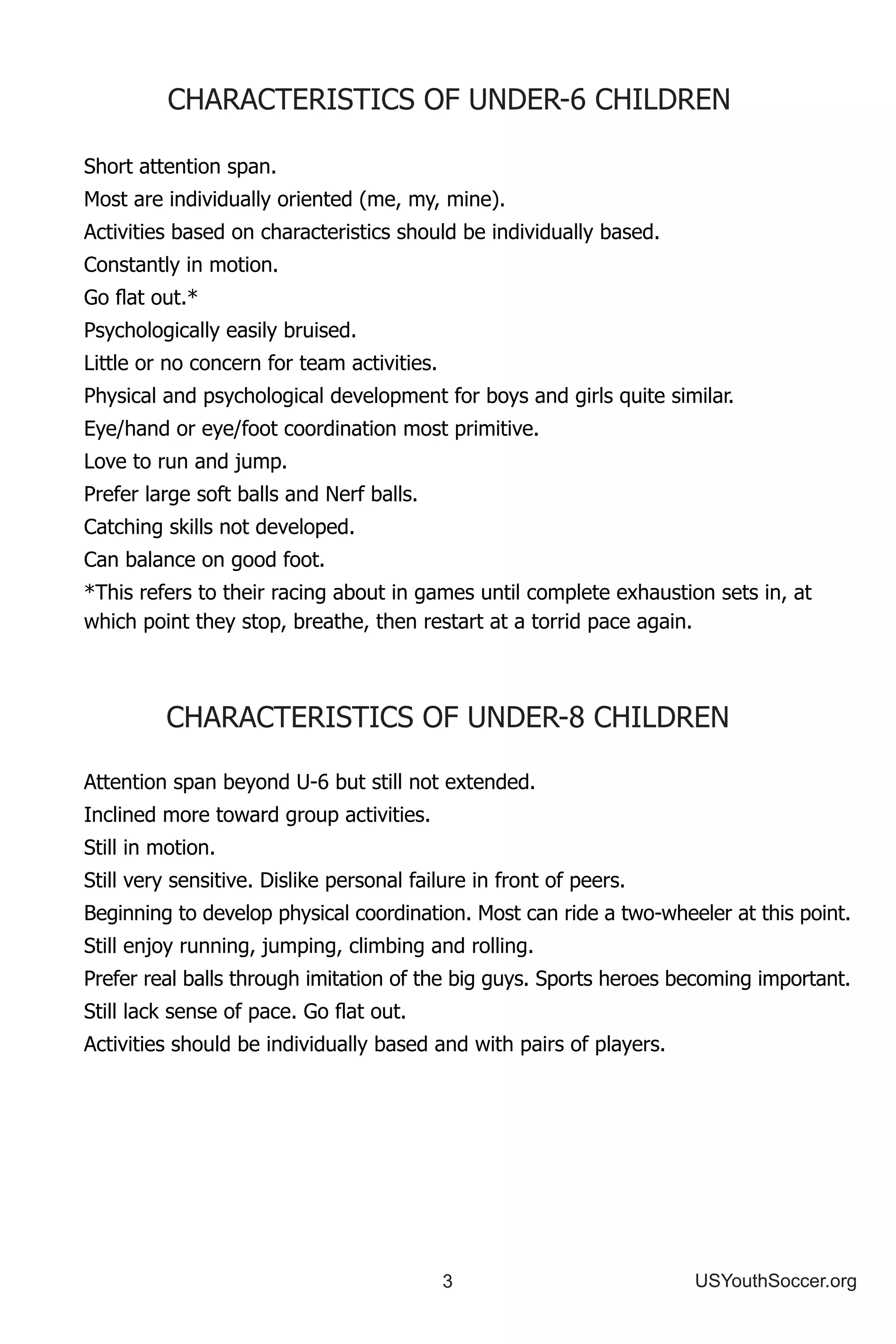 US Youth Soccer Practice Activities (U6-U8) | PDF
