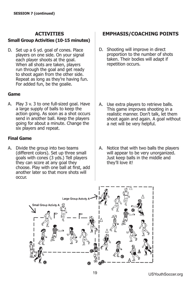 US Youth Soccer Practice Activities (U6-U8) | PDF | Soccer | Sports