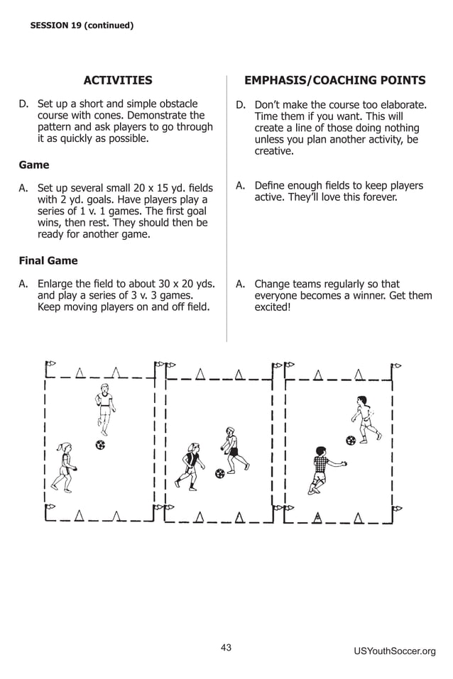 US Youth Soccer Practice Activities (U6-U8) | PDF | Soccer | Sports