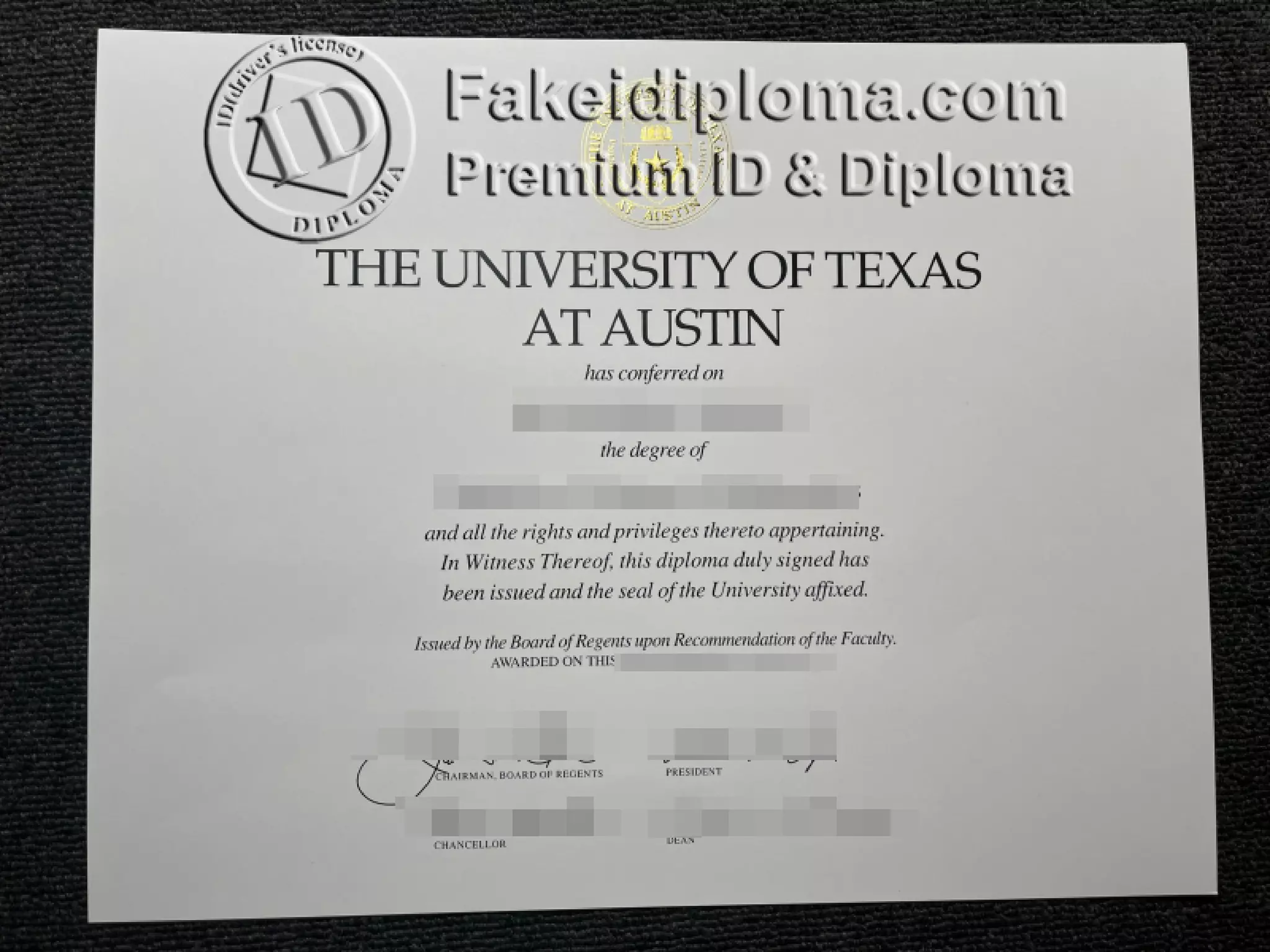 UT-Austin diploma | PPT