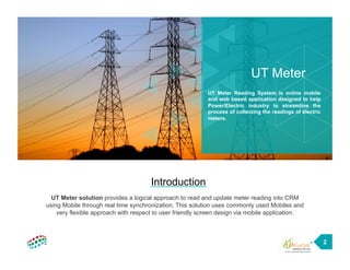 UT-Meter - An Efficient Meter Reading Solution | PPT