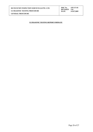Ut procedure general | DOC