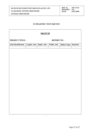 Ut procedure general | DOC