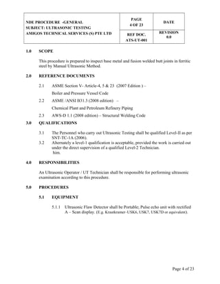 Ut procedure general | DOC