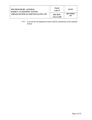 Ut procedure general | DOC