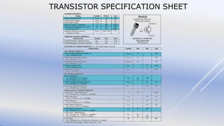 Bipolar Junction Transistor , types, working, characteristics | PDF