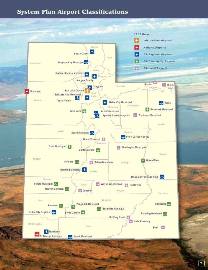 Utah Airports On Map