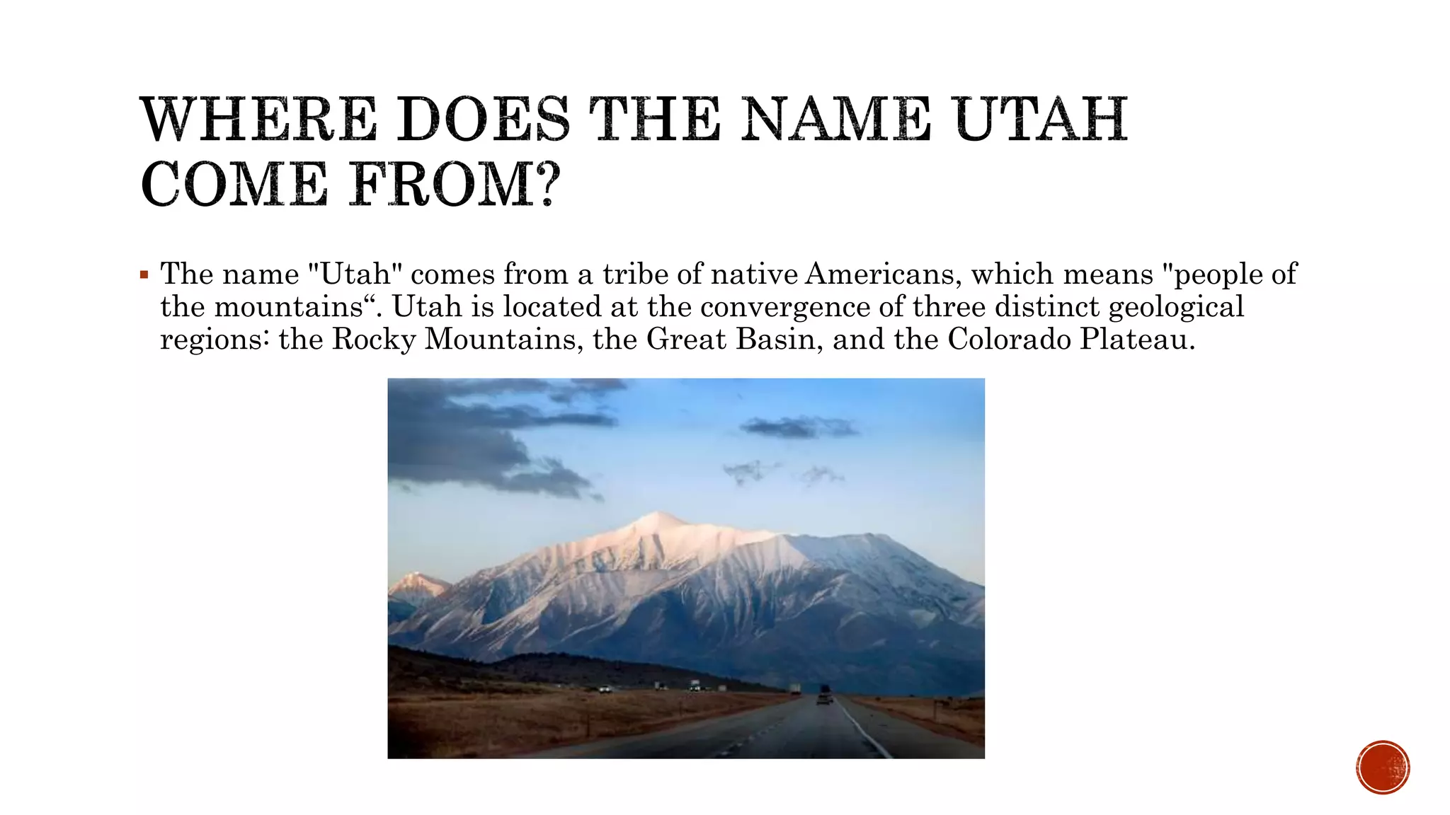Utah facts | PPTX