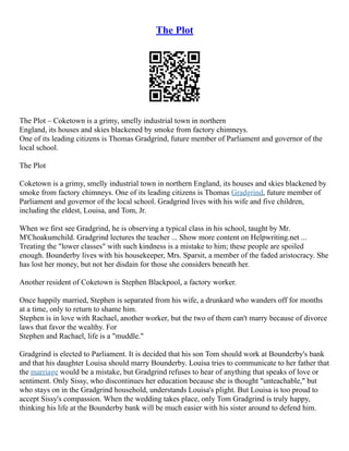 Utalitarian Principle In Charles Dickens Hard Times | PDF