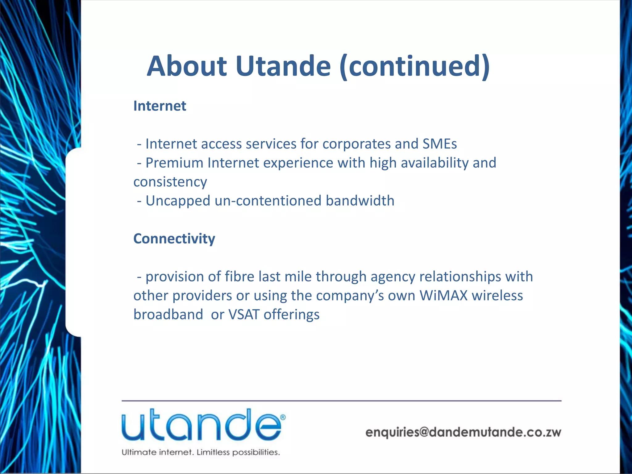 Utande Internet Services | PDF