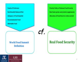 Food Security Planning: Food First for Food-poor Nations | PPT