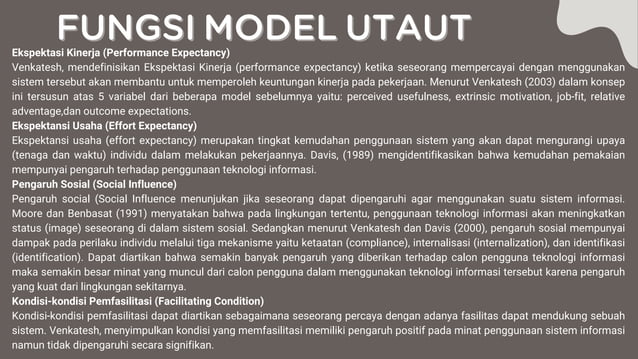 Unifed Theory of Acceptance and Use of Technology (UTAUT) | PDF