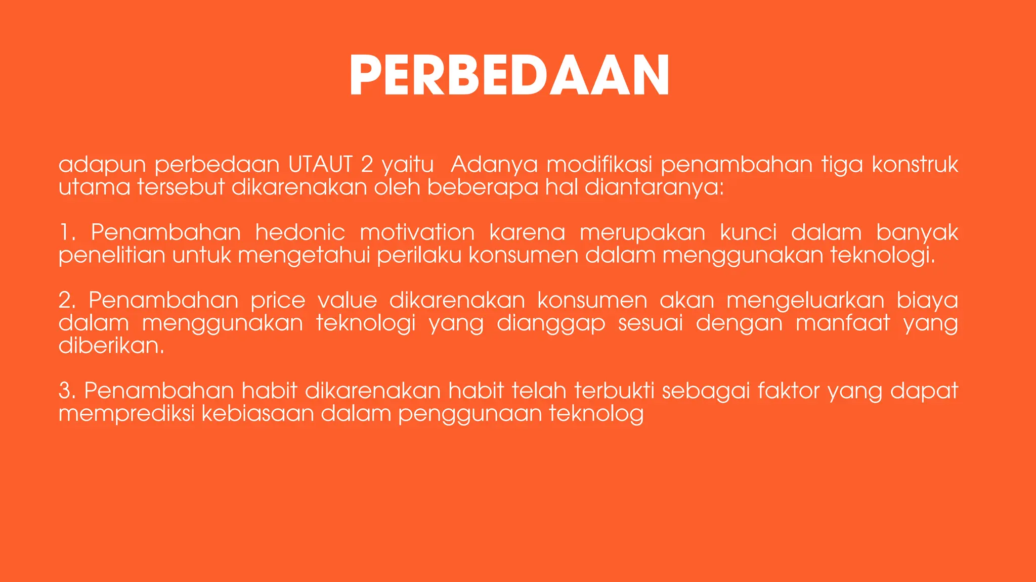 UTAUT 2 (Unified Theory of Acceptance and Use of Technology) | PDF