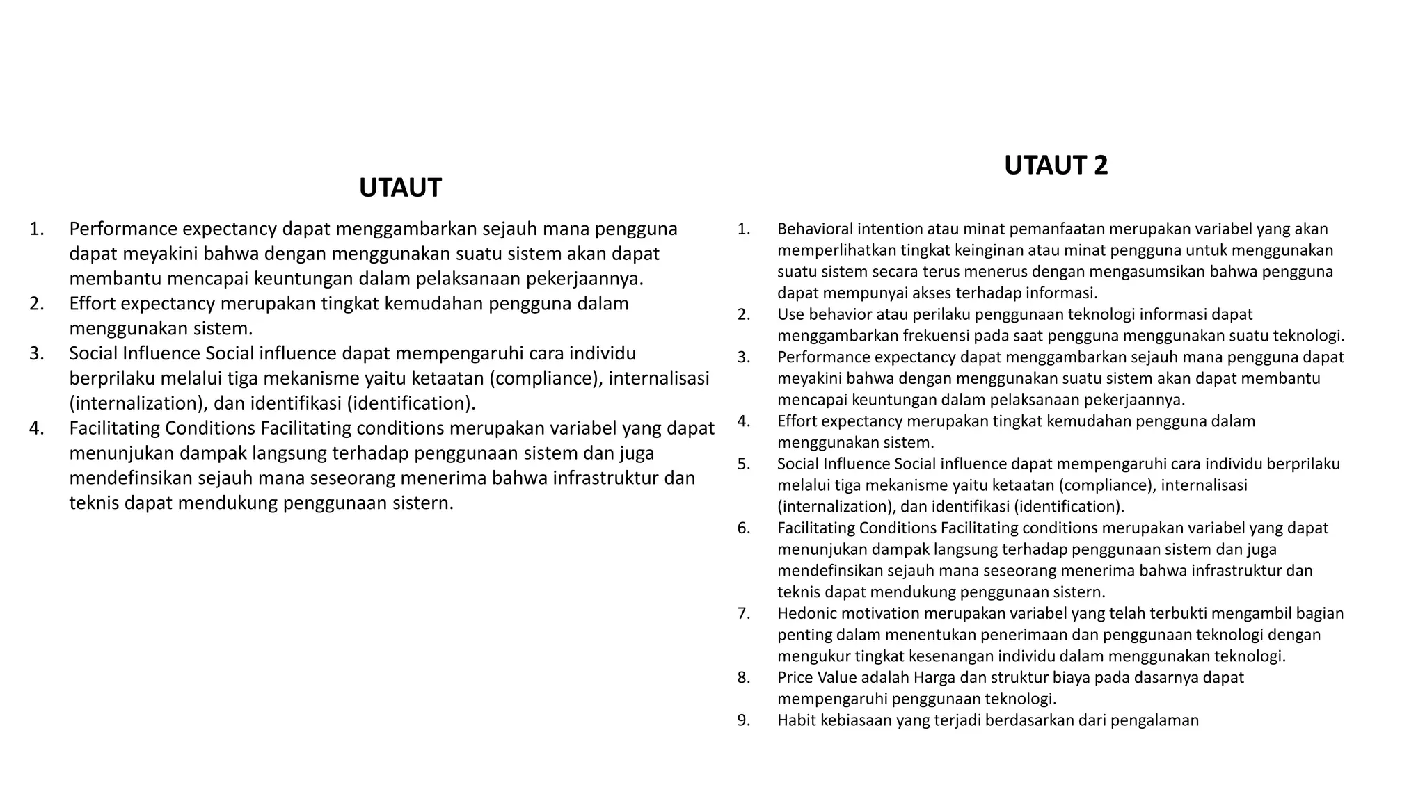 UTAUT dan UTAUT 2 Materi Financial Technology | PPTX