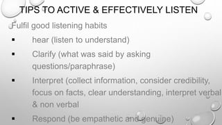UTB Chapter 2 Listening Skills | PPT