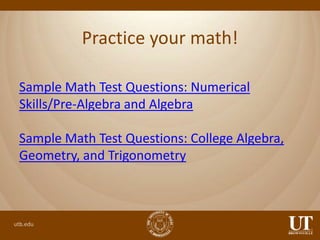 UTB COMPASS Pre Assessment | PPTX