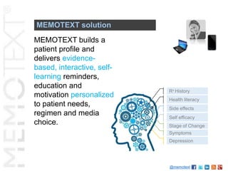 MEMOTEXT - University of Toronto Masters in Health Informatics guest lecture - Amos Adler change ...