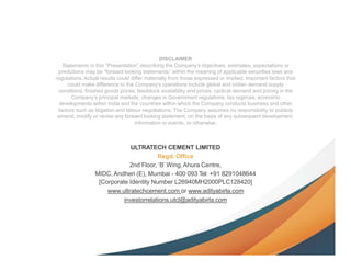 UTCL Result Presentation Q1FY20 (1).pptx