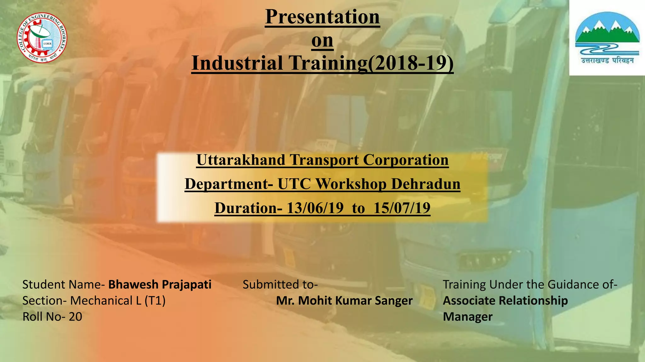 Uttarakhand Transport Corporation, Dehradun | PDF