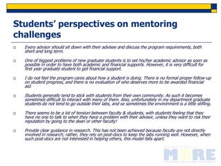 Mentoring Diverse Students, Winter 2012 | PPTX