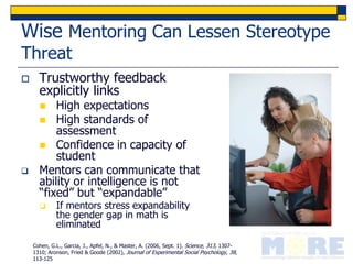 Mentoring Diverse Students, Winter 2012 | PPTX