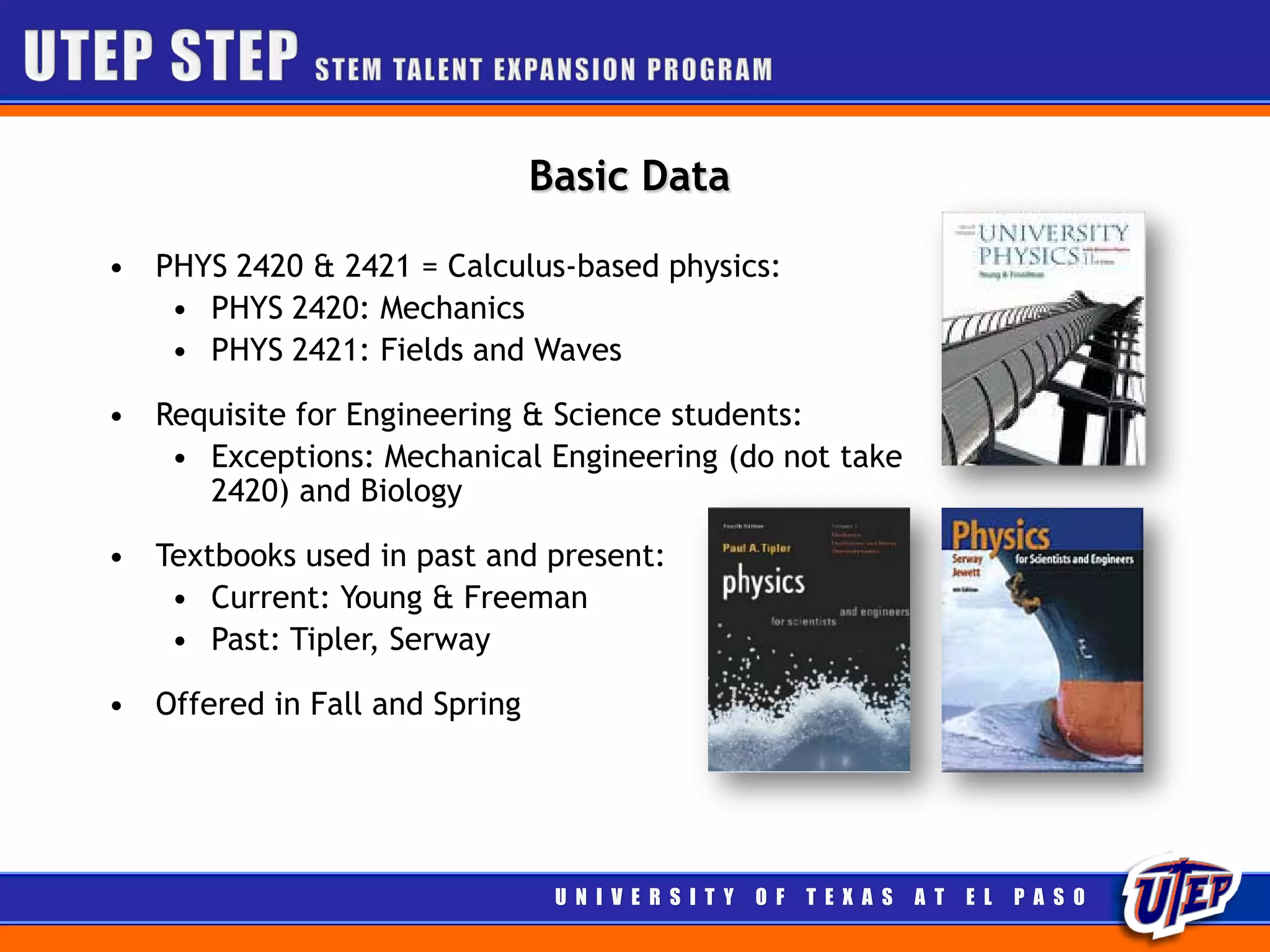 Utep step program curriculum innovation | PPT