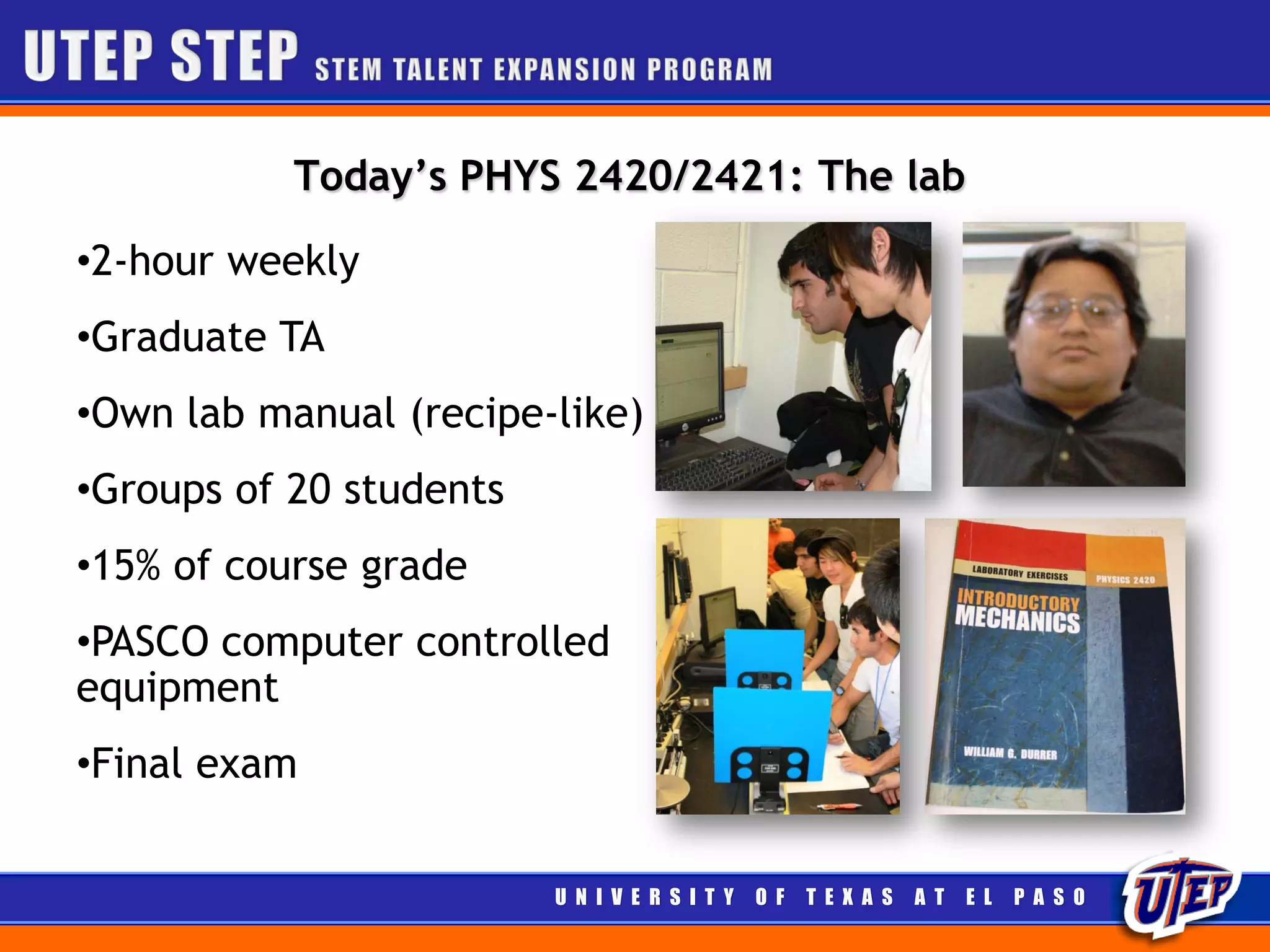 Utep step program curriculum innovation | PPT