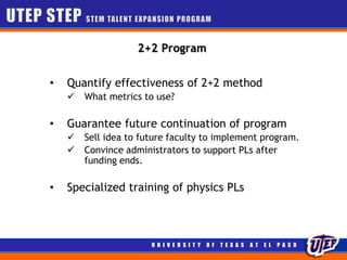 Utep step program curriculum innovation | PPT