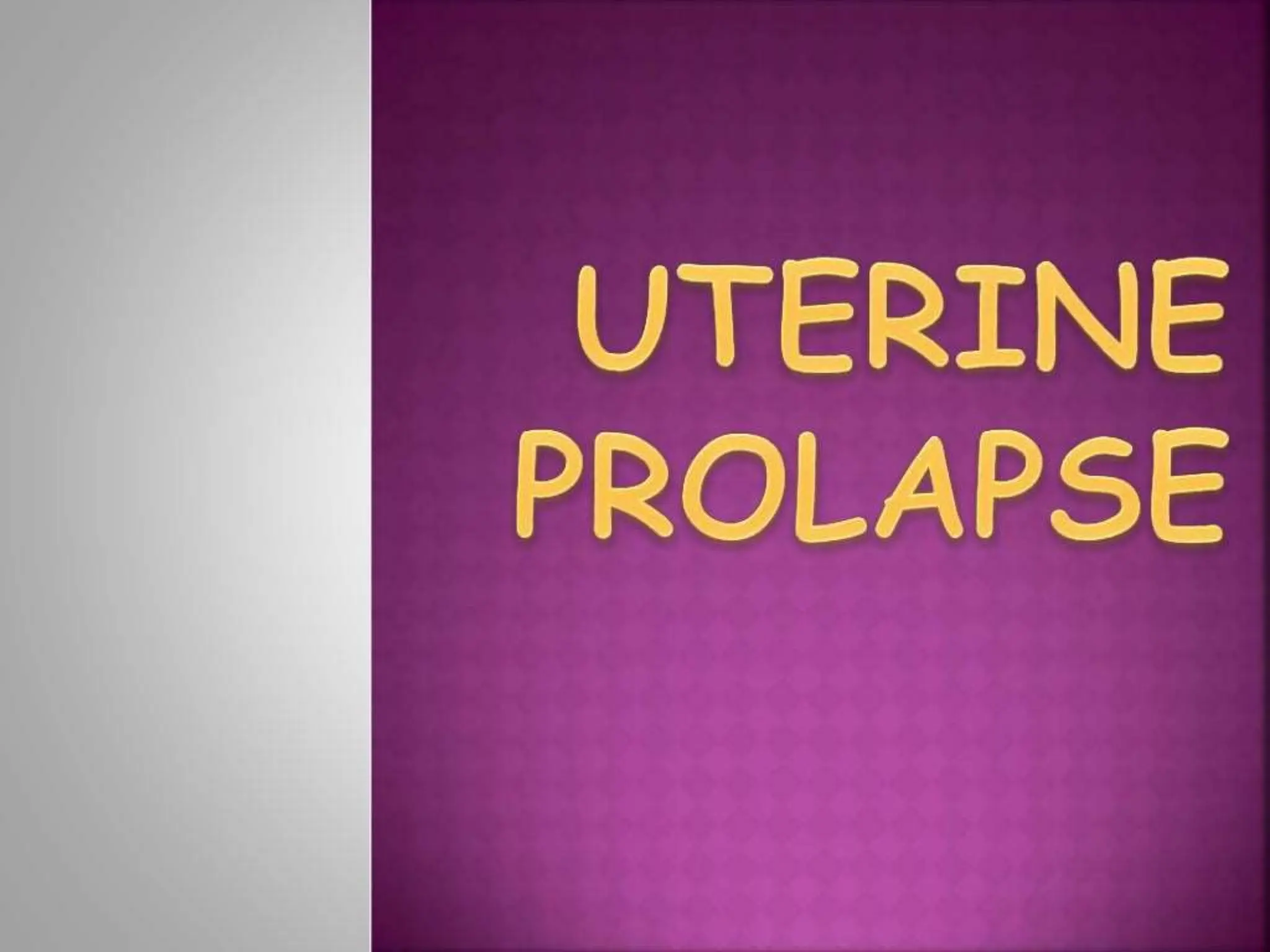 Obg nursing on uterine displacement on msc nursing | PPT