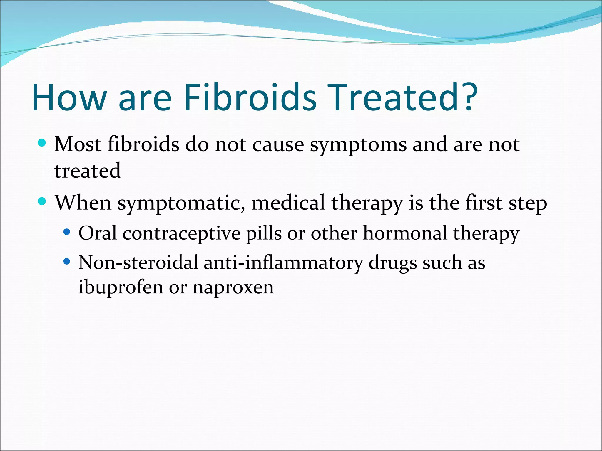 Uterine Fibroid Embolization Community Health Talk | PPT