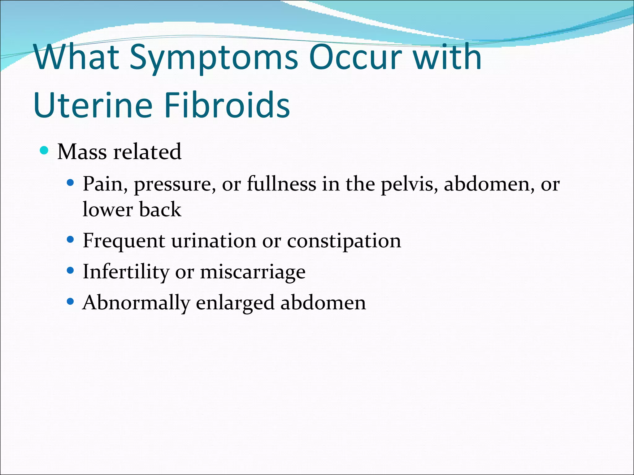 Uterine Fibroid Embolization Community Health Talk | PPT