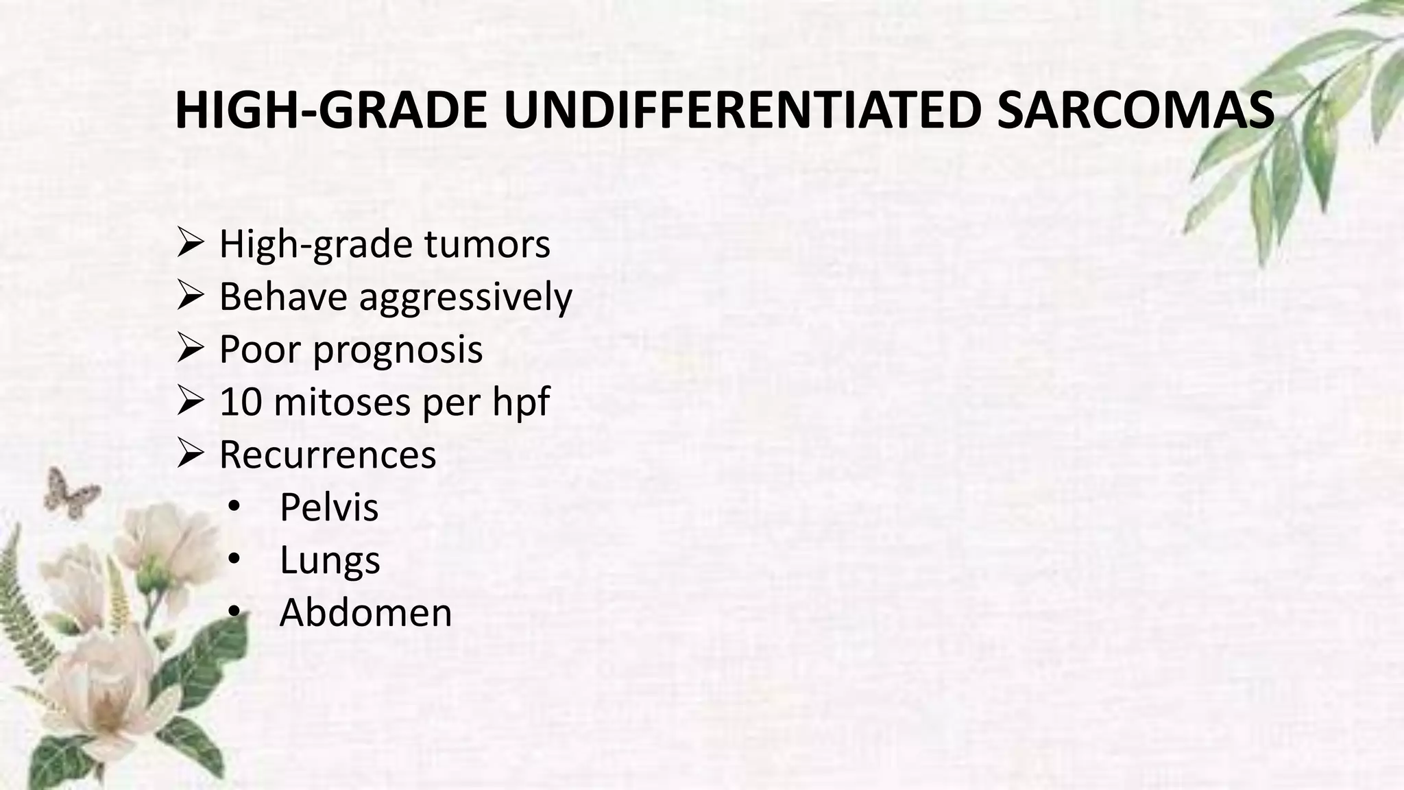 Uterine Sarcomas - Testing | PPT