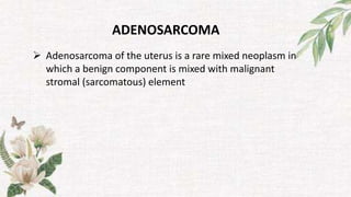 Uterine Sarcomas - Testing | PPTX