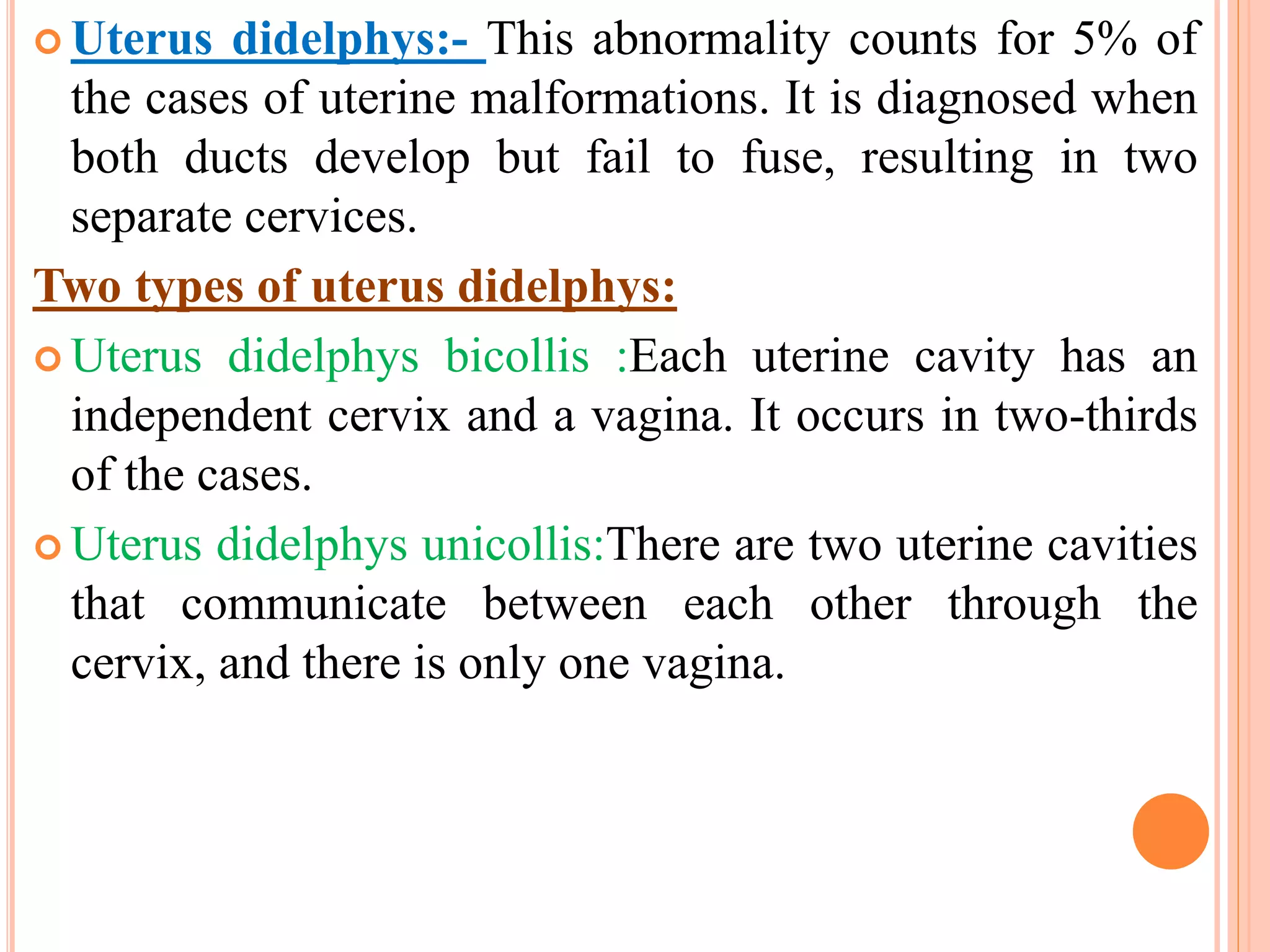 Uterine anomalies | PPTX