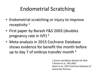 Endometrial Scratching | PPTX