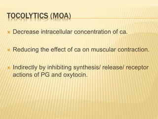 UTERINE DRUGS presentation, moa, uses ,adrs | PPTX