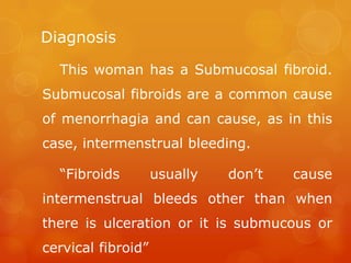 Uterine fibroid - Case scenarios and Discussion | PPTX