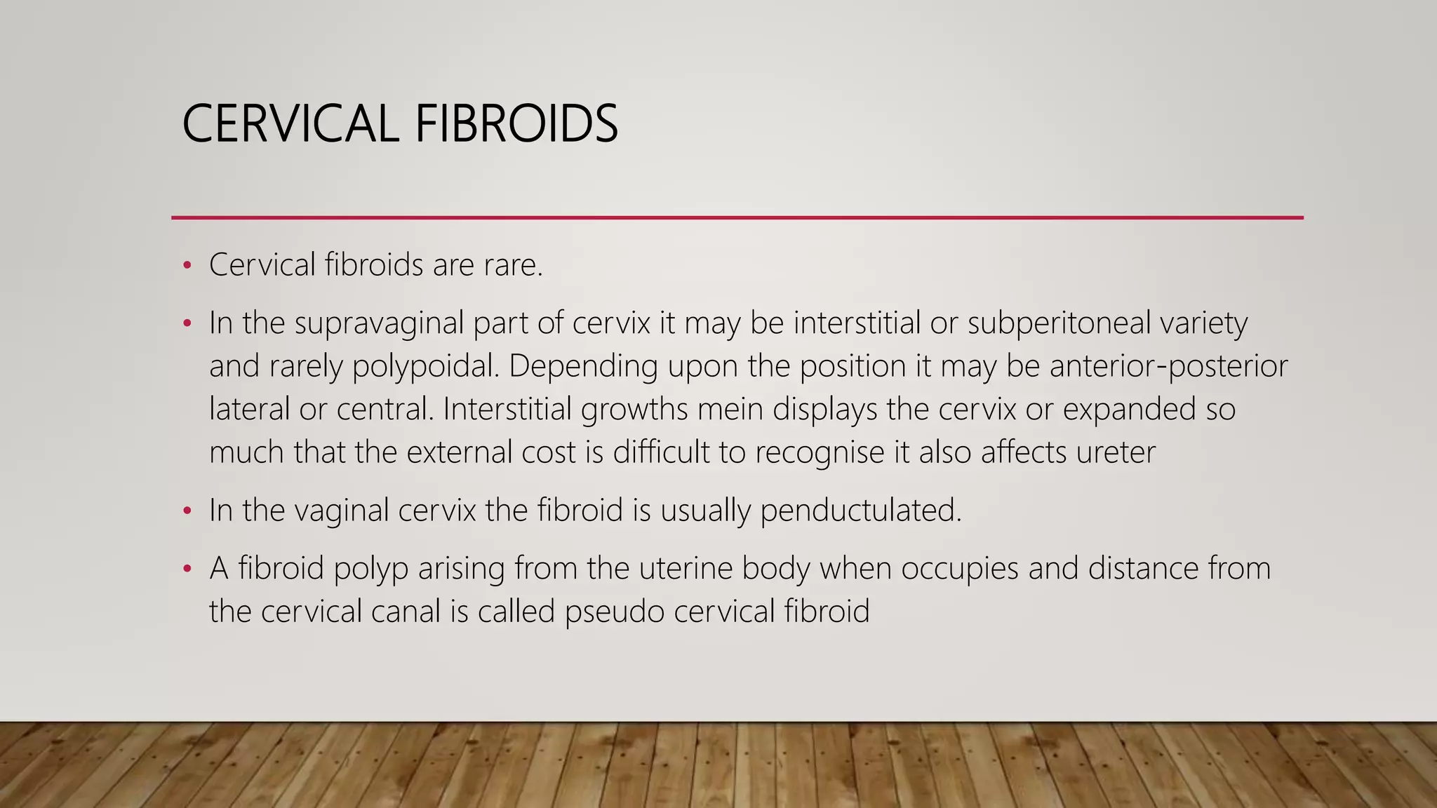 Uterine fibroid | PPTX