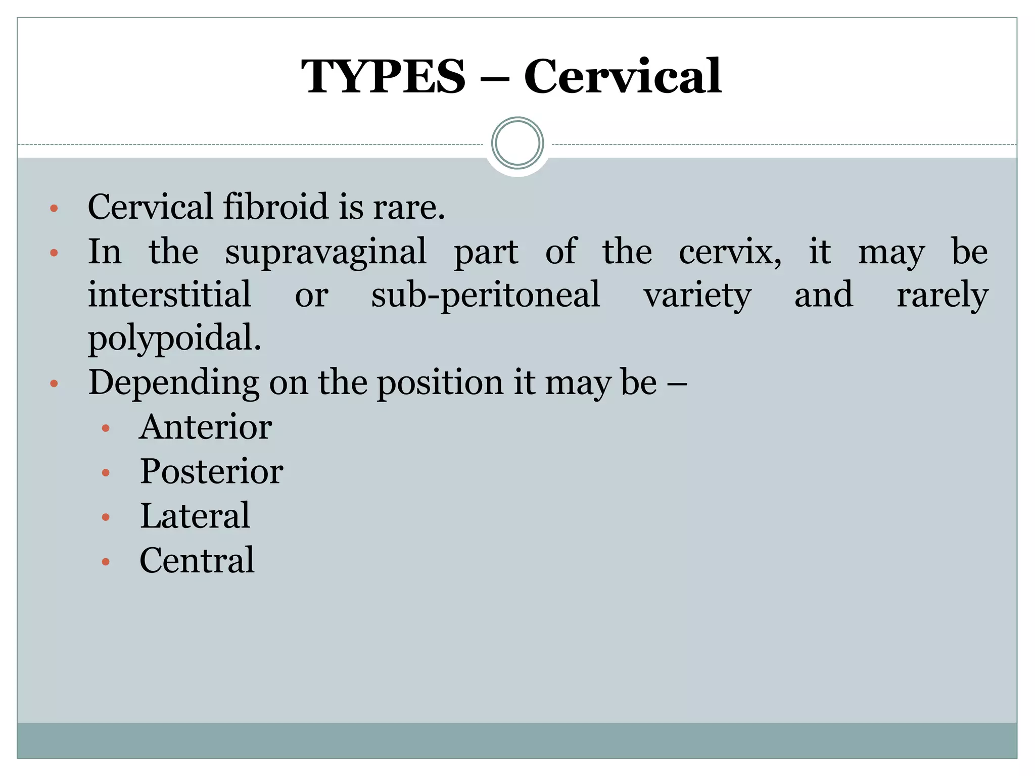 Uterine fibroid | PPTX