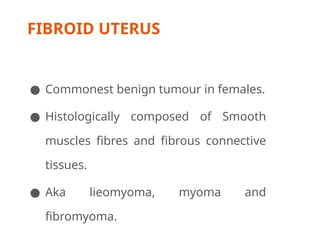 Uterine fibroid obstetrics and gynecology.pptx