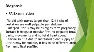 uterine fibroid.presentation of streerog department | PPTX