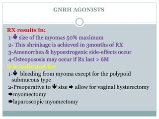 Uterine fibroid (leiomyoma) and new treatment modalities | PDF