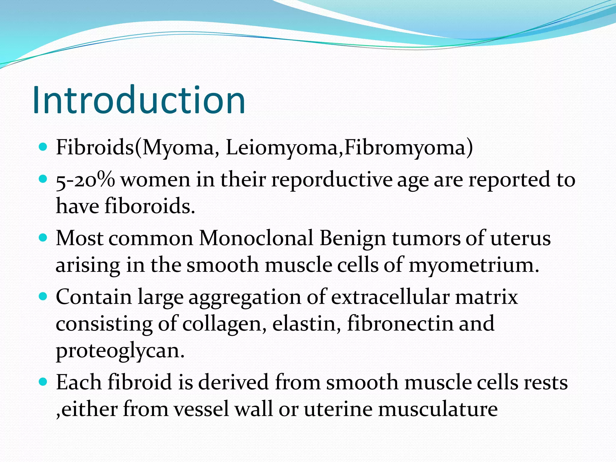 Uterine fibroids | PPTX