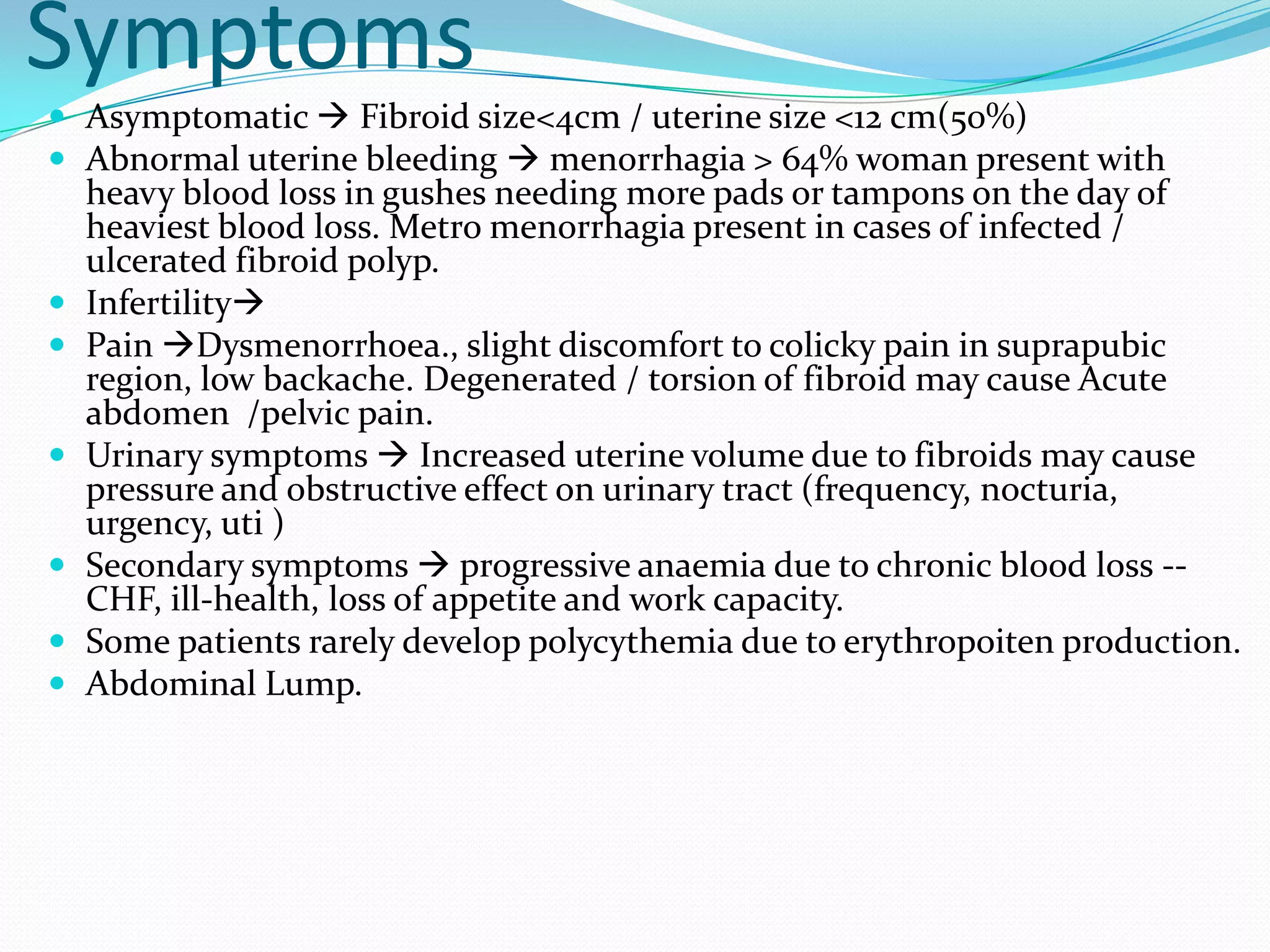 Uterine fibroids | PPTX