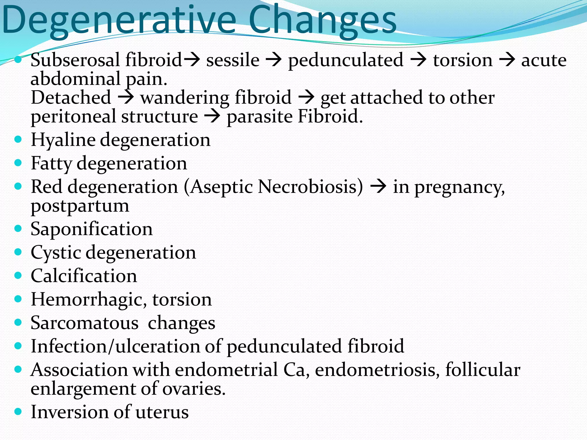 Uterine fibroids | PPTX