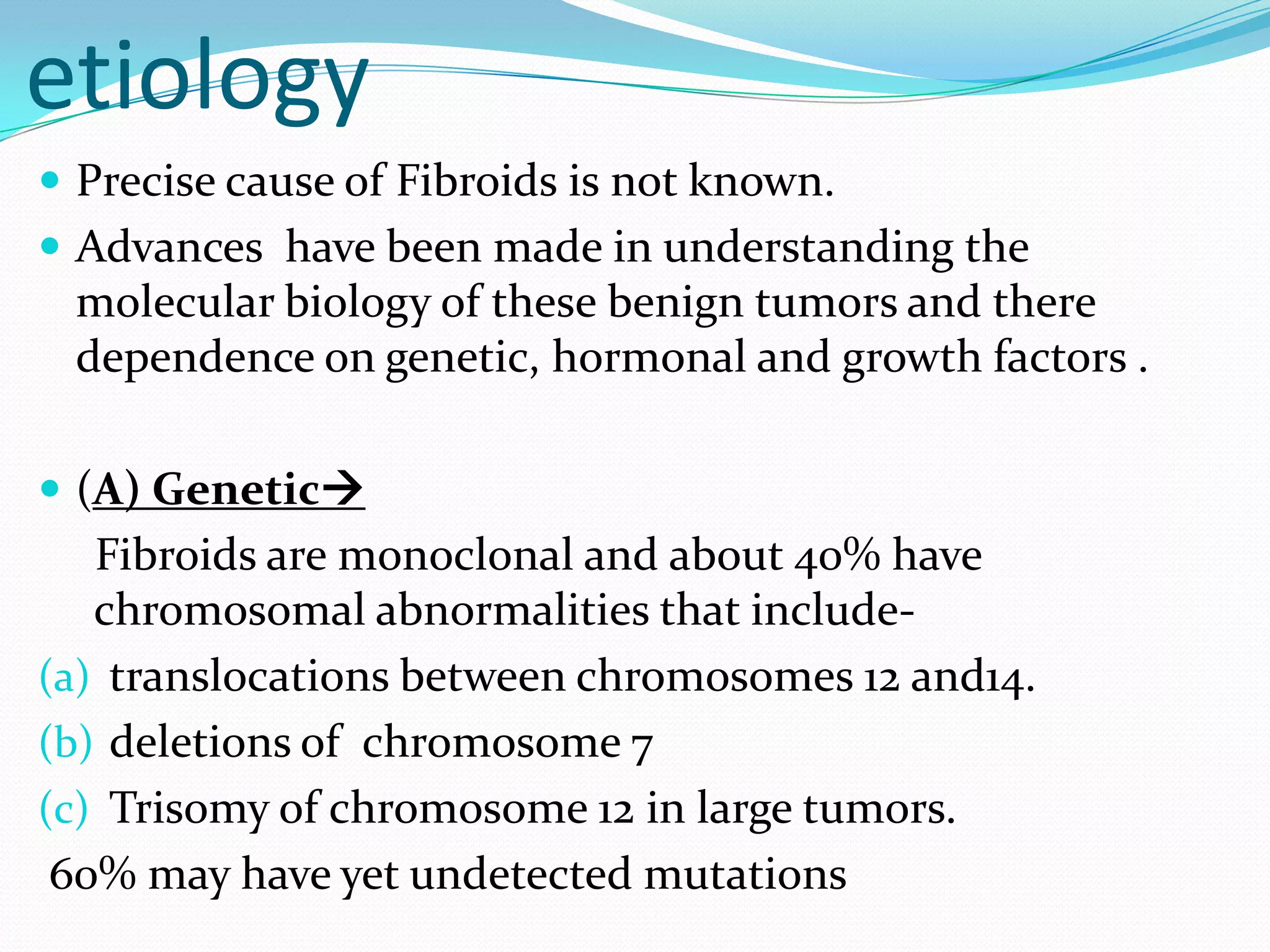 Uterine fibroids | PPTX
