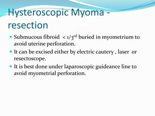 Uterine fibroids | PPTX