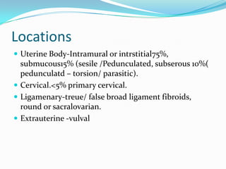 Uterine fibroids | PPTX