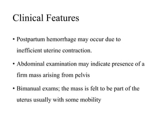 Uterine fibroids, Benign tumor of the Uterus (Leimyoma) | PPTX